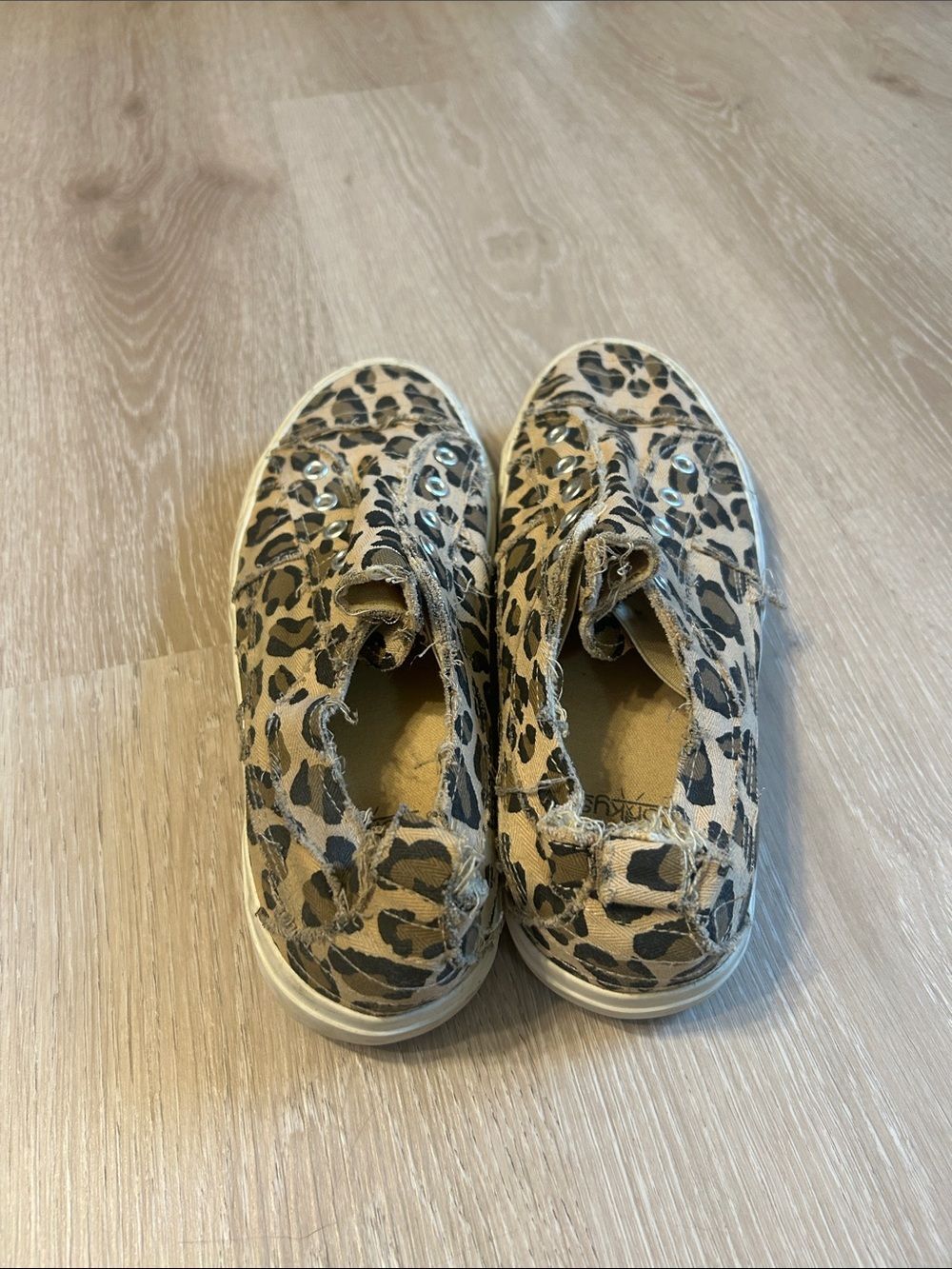 Corkys | Shoes | Corkys Leopard Print Womens Slipon Canvas Sneakers Sz ...